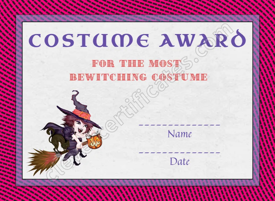 Best Costume Award 1